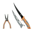 Ozark Trail 6in Carbon Steel Plier and Fillet Knife Combo Pack, Orange ...