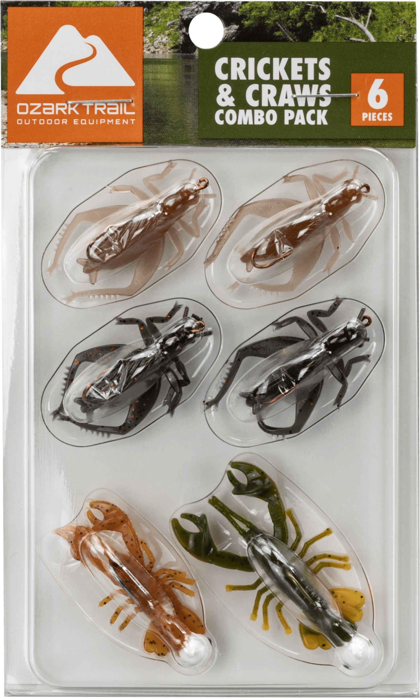 Ozark Trail Crickets & Craws Kit - Panfish Lures - Ideal for Bass ...