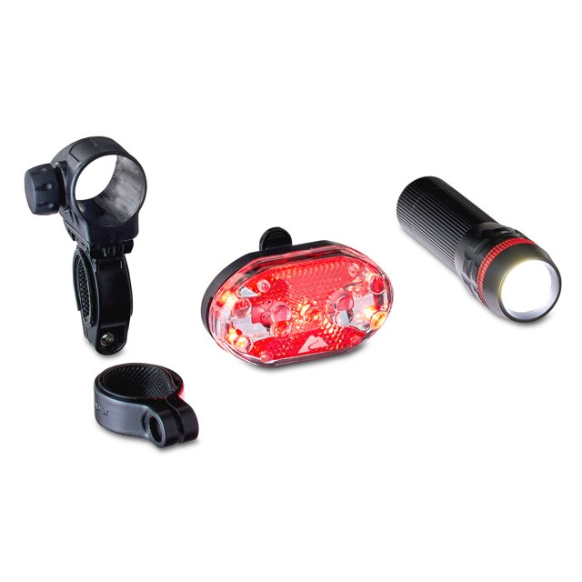 Ozark Trail Deluxe Aluminum Bike Light Set 200 Lumens Headlight & Rear ...