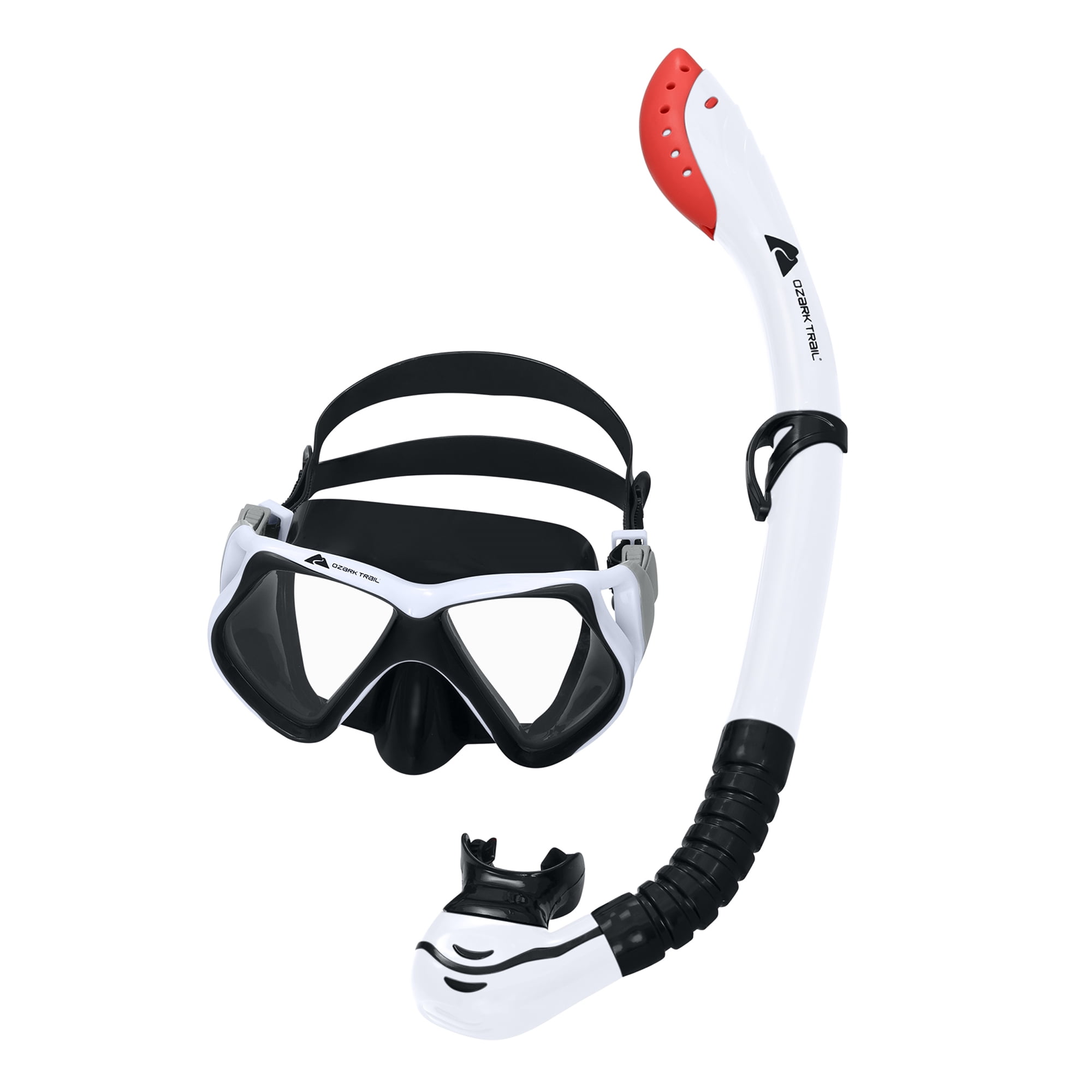 Ozark Trail Dominator Pro Adult 14+ Snorkel Mask White - Walmart ...