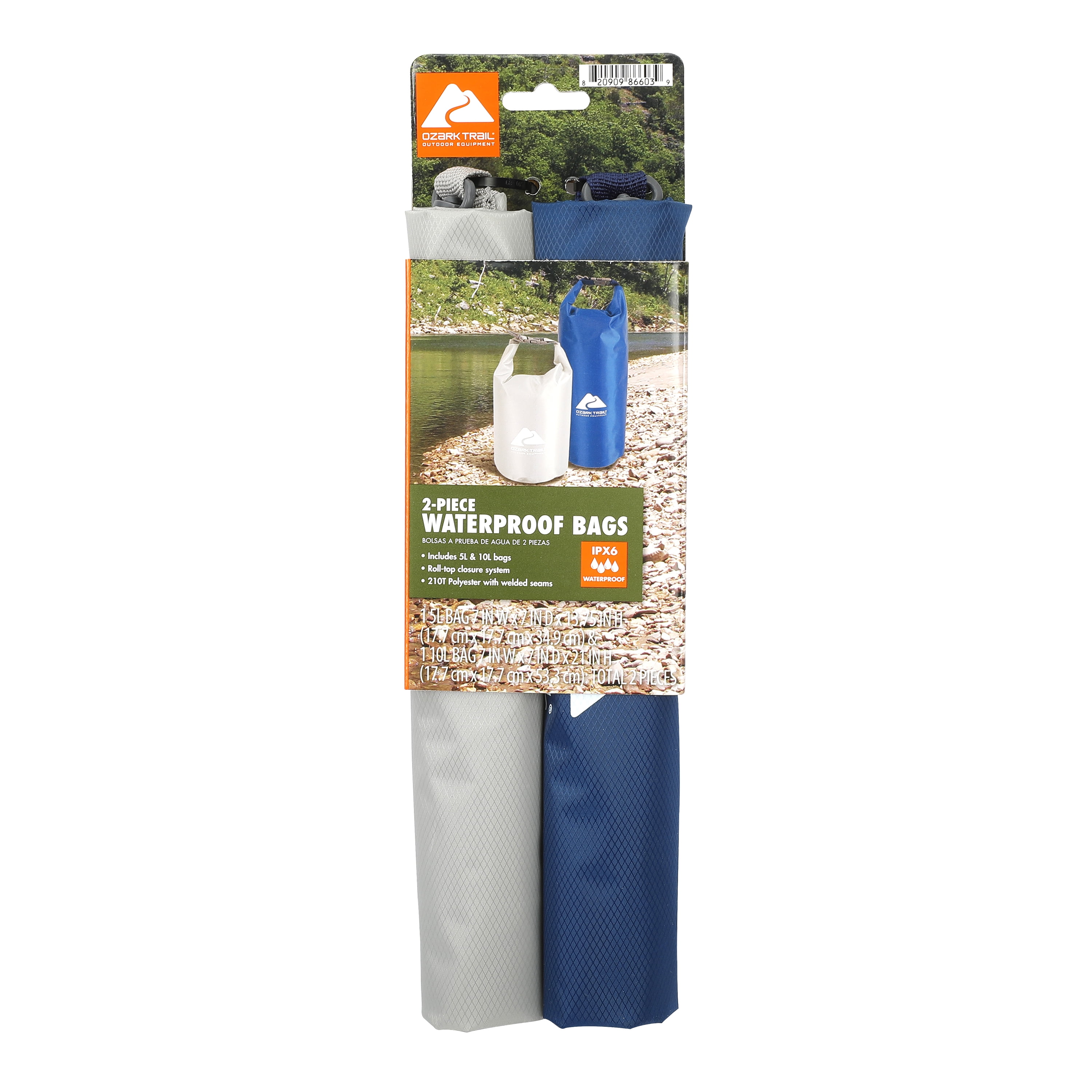 Ozark Trail Dry Bags, 2-Pack - Walmart.com