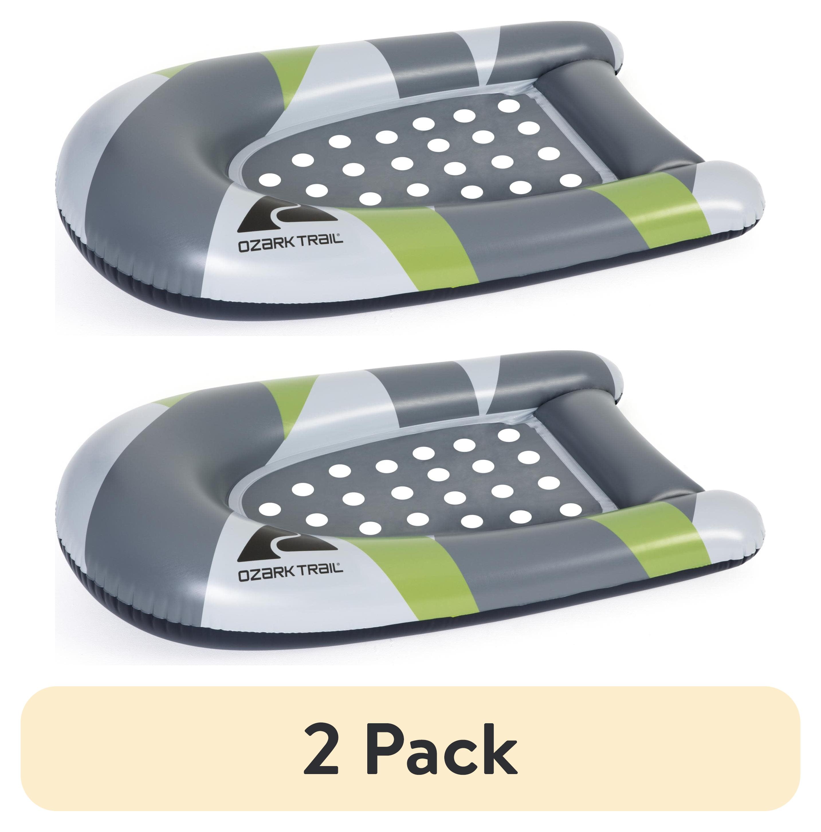 (2 pack) Ozark Trail Easy Float Inflatable Pool Lounge Adult 65" - Walmart.com