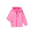 Ozark Trail Girls Zip Up Softshell Jacket with Hood, Sizes 4-18 ...