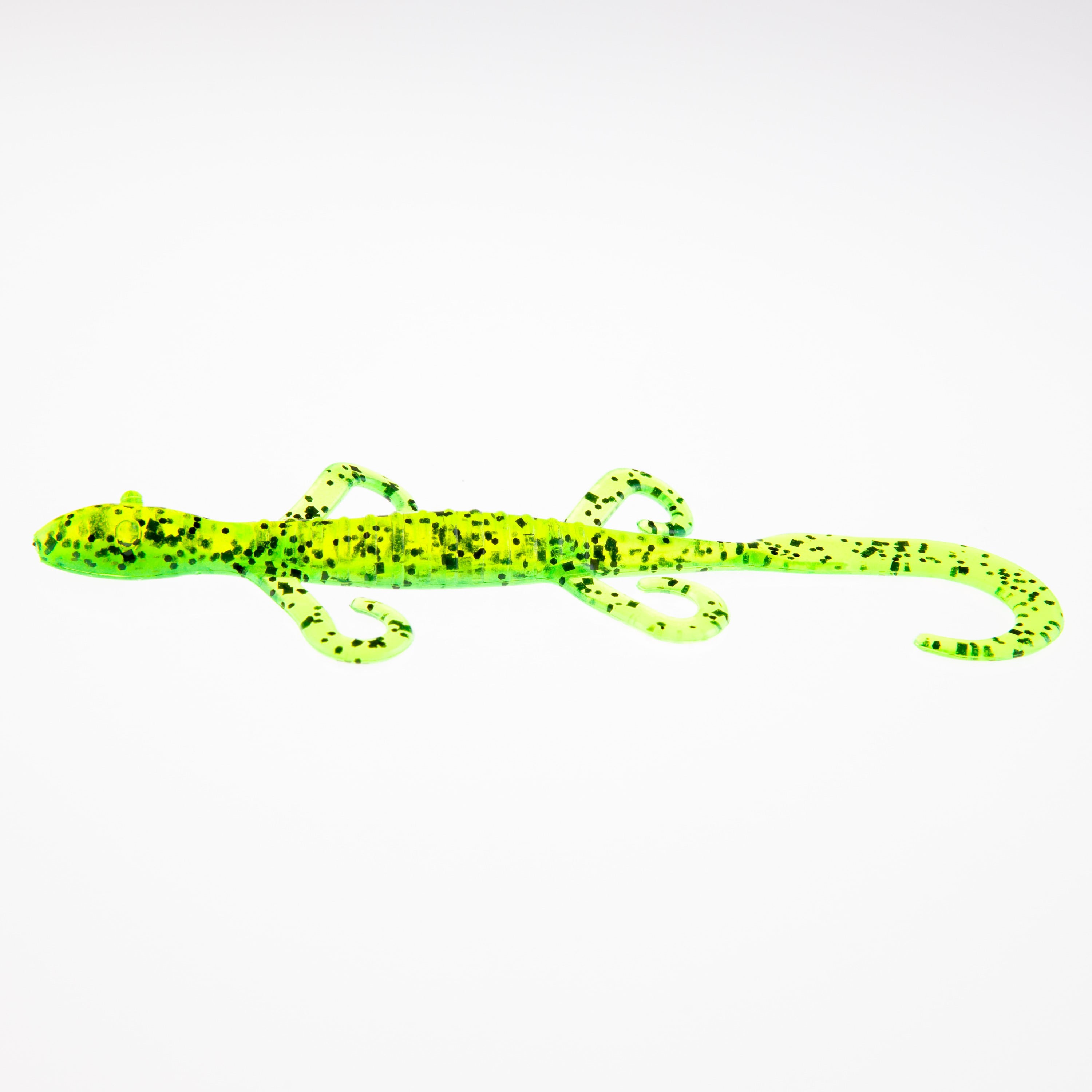 Ozark Trail Lunker Lizard 6in Chartreuse Pepper 9pc Fishing Soft Baits ...
