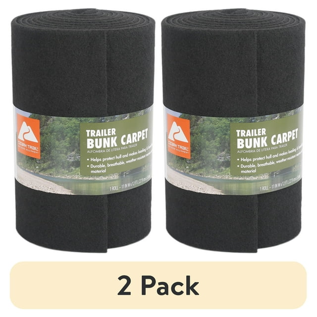 (2 pack) Ozark Trail Marine Boat Trailer Bunk Carpet Replacement ...