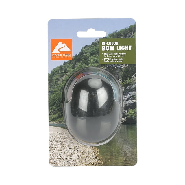 Ozark Trail Marine Red and Green Bi-Color Boat Bow Light, Model BT6334L ...