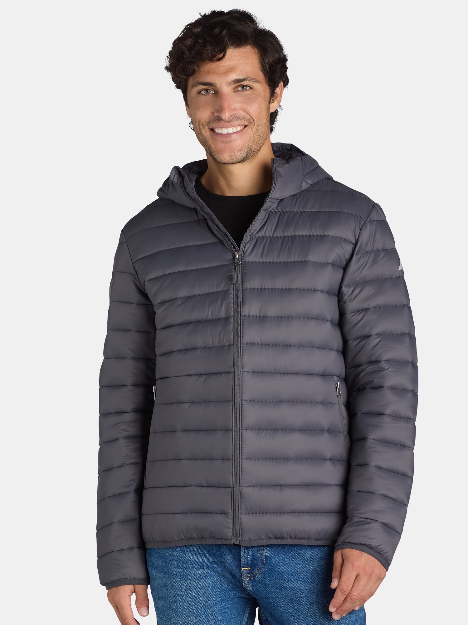 Ozark Trail Men's & Big Men’s Hooded Puffer Jacket, Sizes S-3XL ...