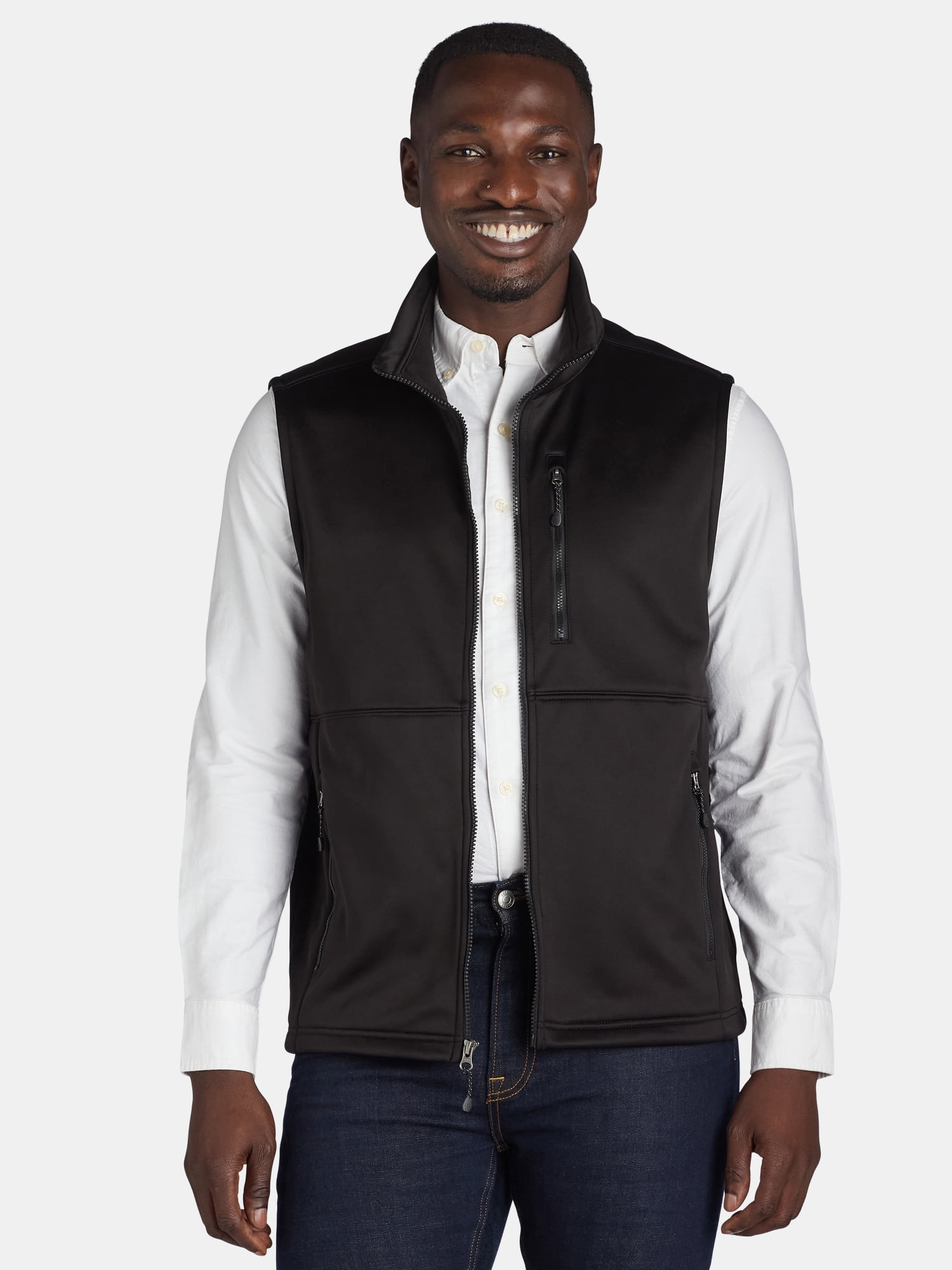 Ozark Trail Men's & Big Men’s Softshell Vest, Sizes S-3XL - Walmart ...