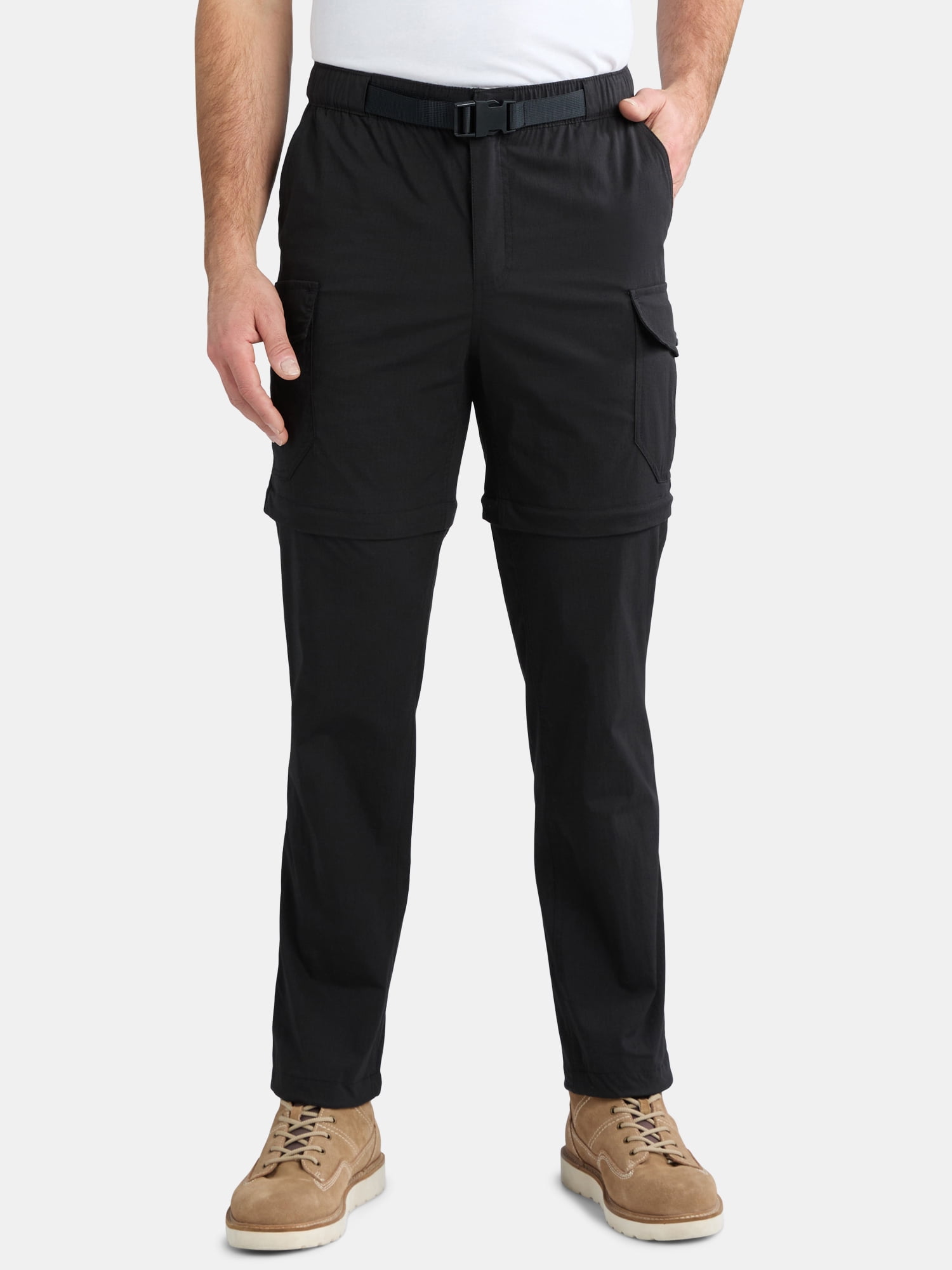 Ozark Trail Men's & Big Men's Zip Off Cargo Pants, Sizes 30-46 ...