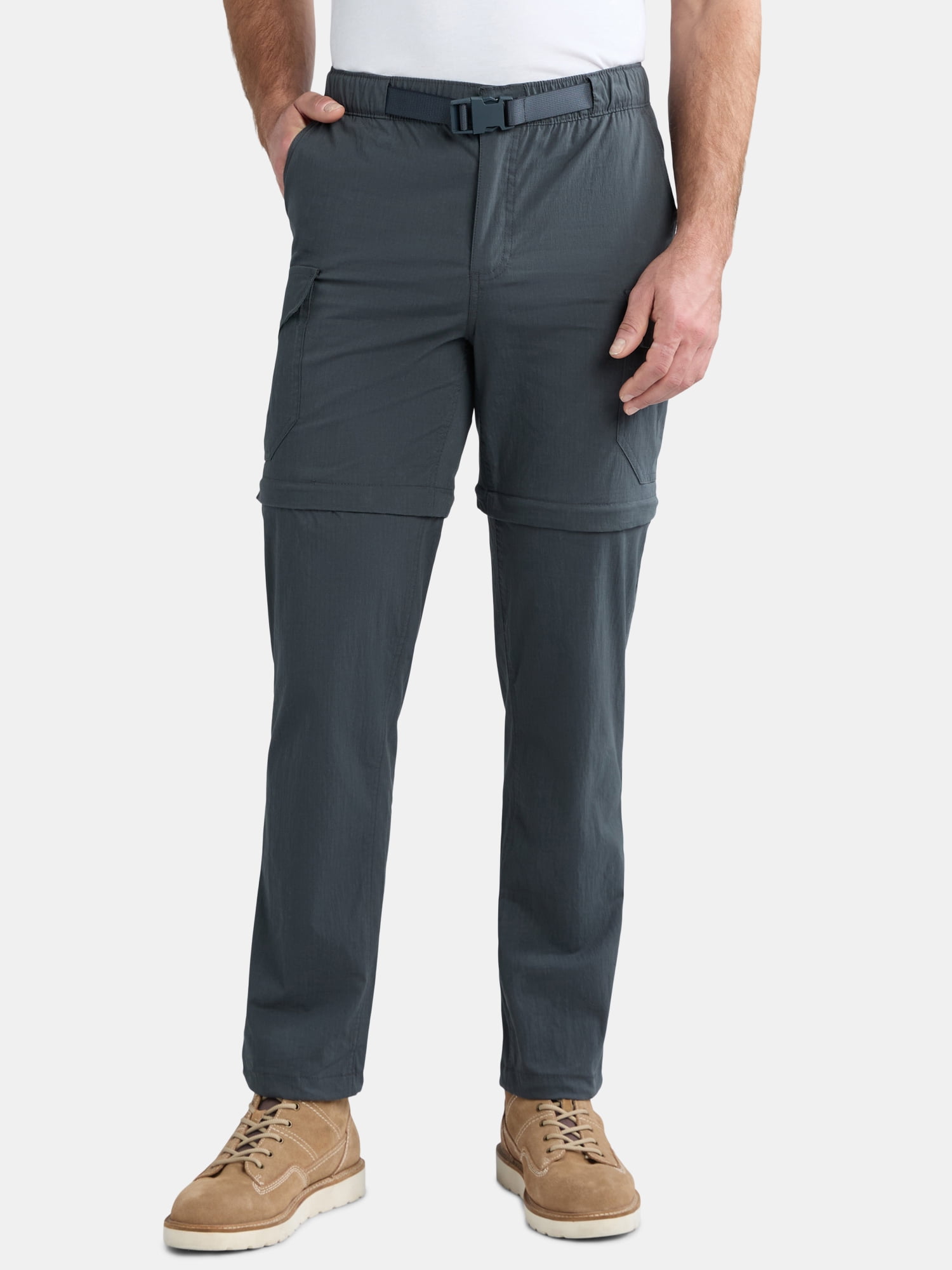 Ozark Trail Men's & Big Men's Zip Off Cargo Pants, Sizes 30-46 ...