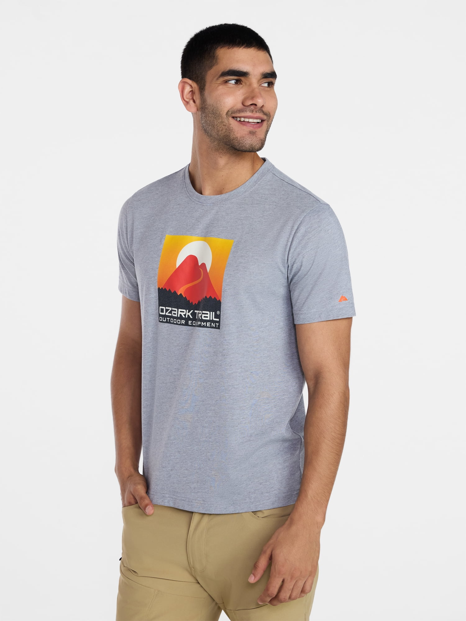 Ozark Trail Men's Active Graphic Tee with Short Sleeves, Sizes S-3XL ...