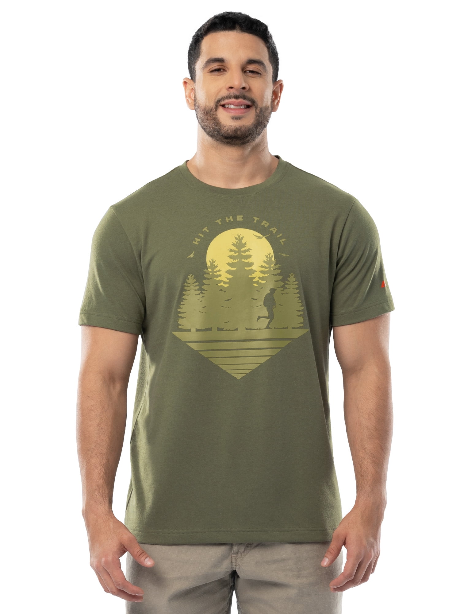Ozark Trail Men's Short Sleeve Active Graphic T-Shirt, Sizes S-3XL ...