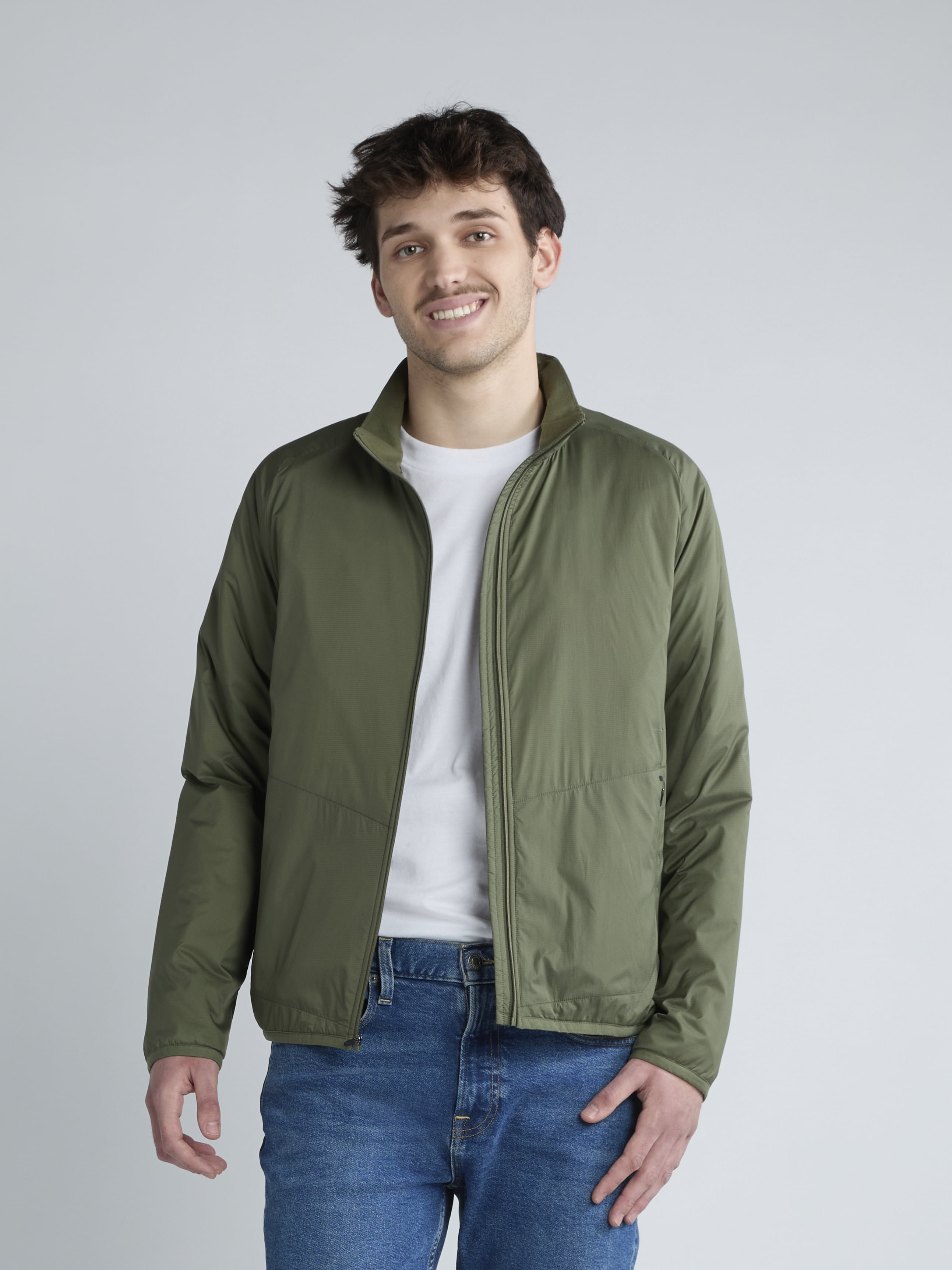 Ozark Trail Men's and Big Men's Lightweight Insulated Zip Jacket, Sizes ...