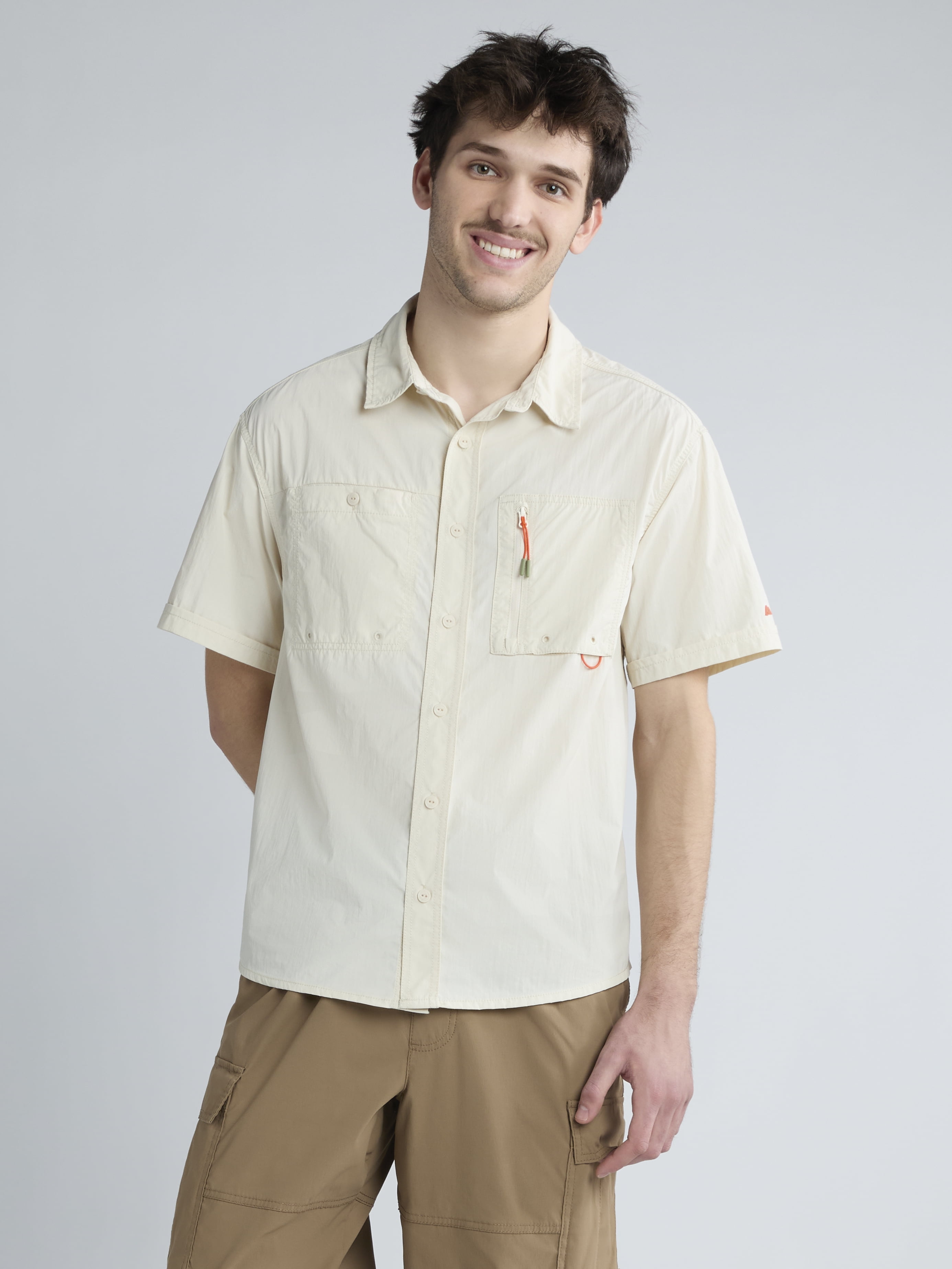 Ozark Trail Men's and Big Men's Upstream Shirt with Short Sleeves ...
