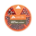 Ozark Trail Round Split Shot Fishing Weights Assortment Kit with 124 ...