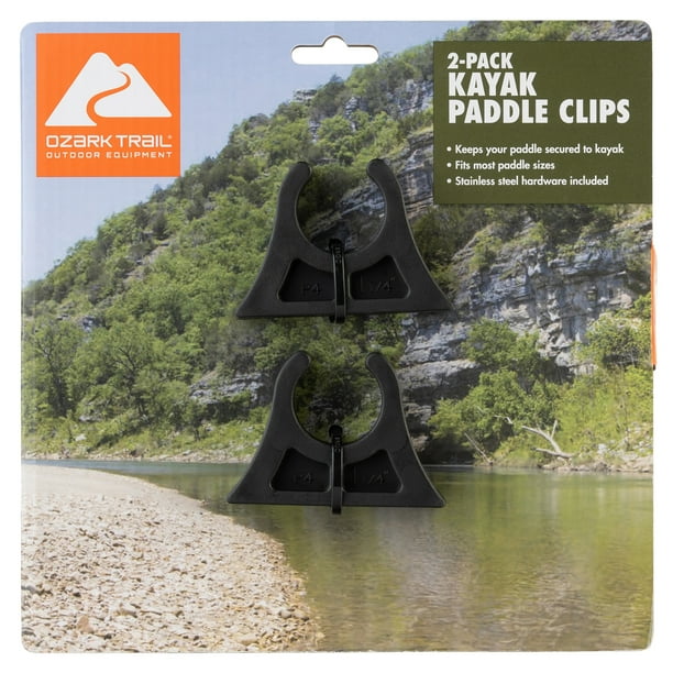 Ozark Trail Rubber Paddle Clips, Black, 2 Pack - Walmart.com