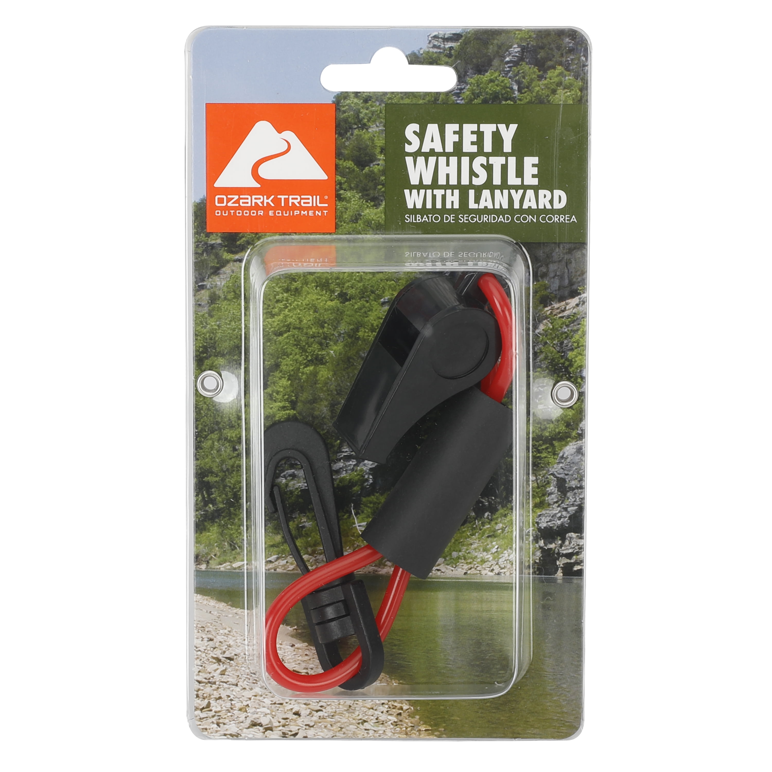 Ozark Trail Emergency Safety Whistle with Floating Lanyard, Bright ...