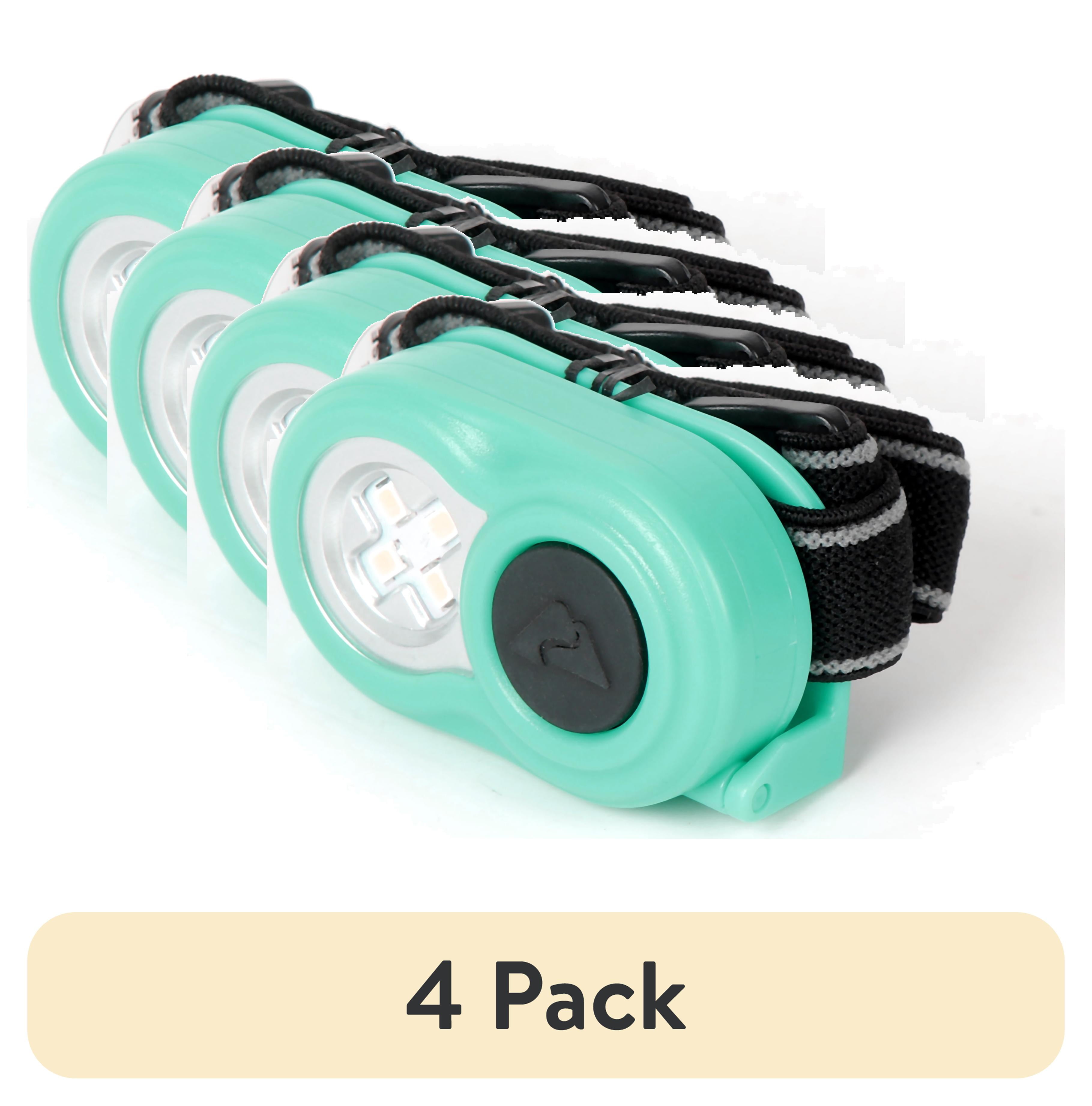 (4 pack) Ozark Trail Single Mini LED Headlamp, 25 Lumens, Battery ...