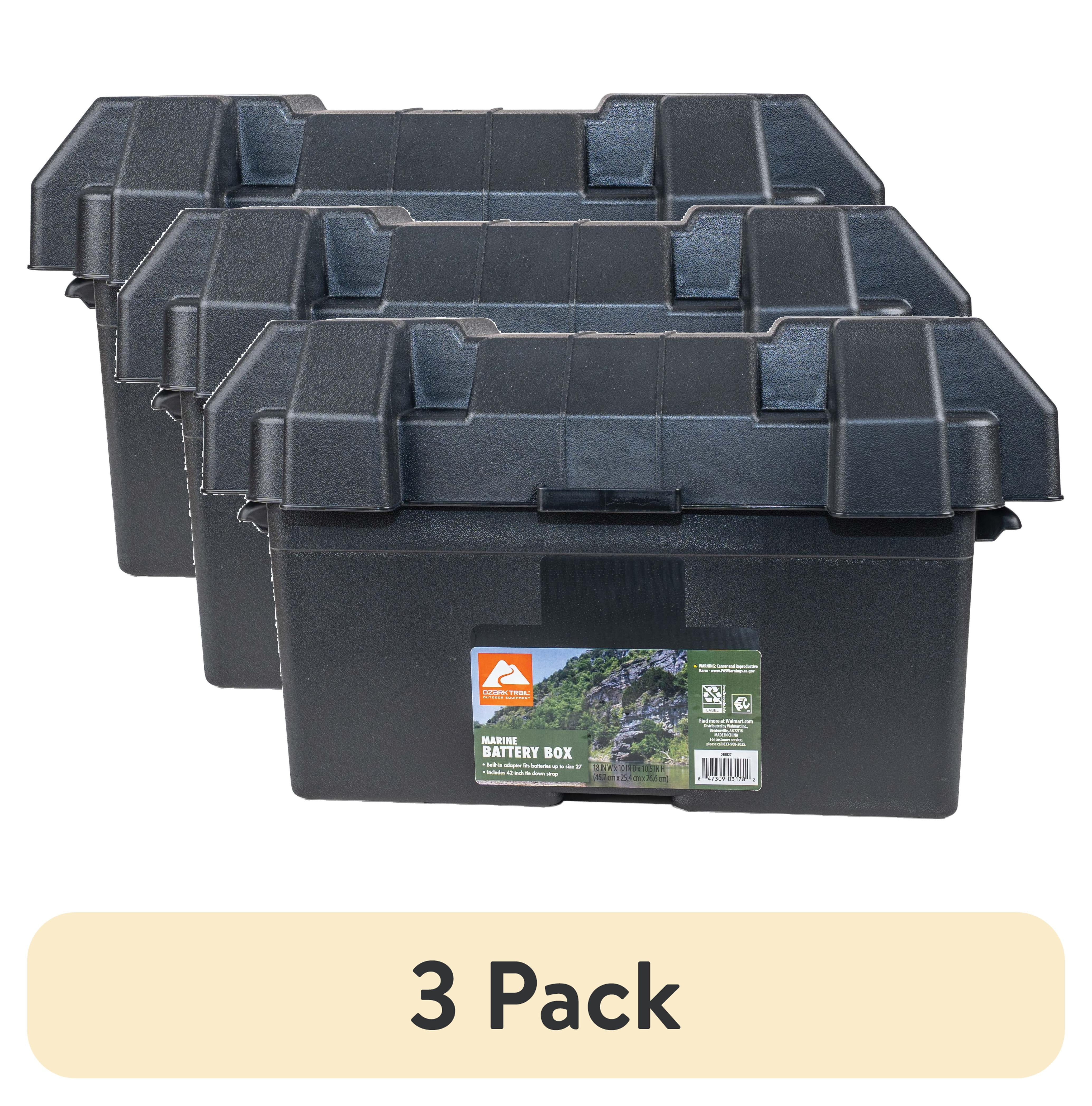 (3 pack) Ozark Trail Size 27 Battery Box. Boat Battery protection ...