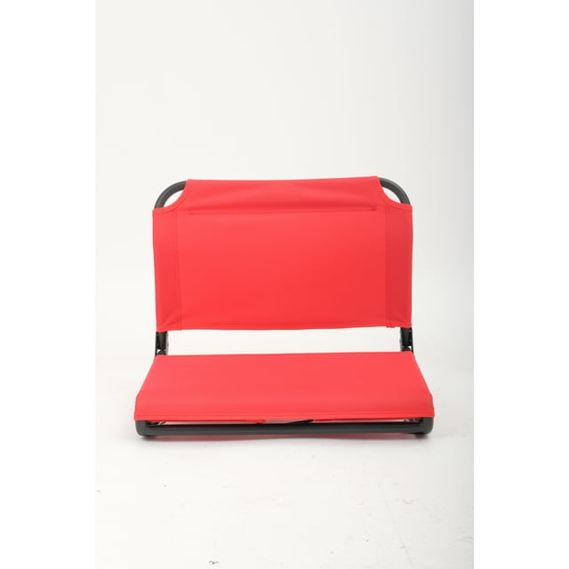 Ozark Trail Extra Wide Stadium Seat with Hooks, Red - Walmart.com
