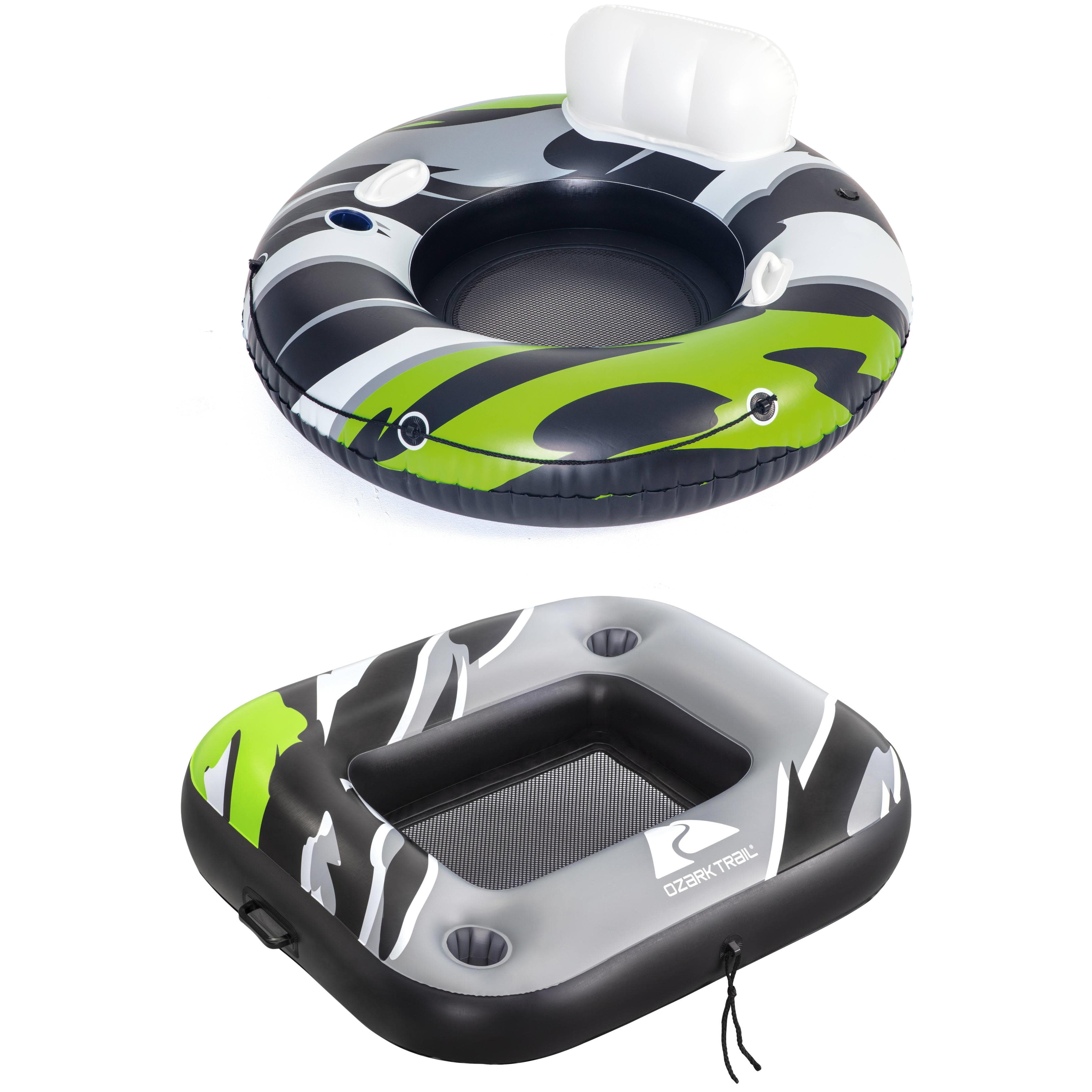 Ozark Trail Summer Fun Bundle: Single Rider Tube & Cooler Float ...