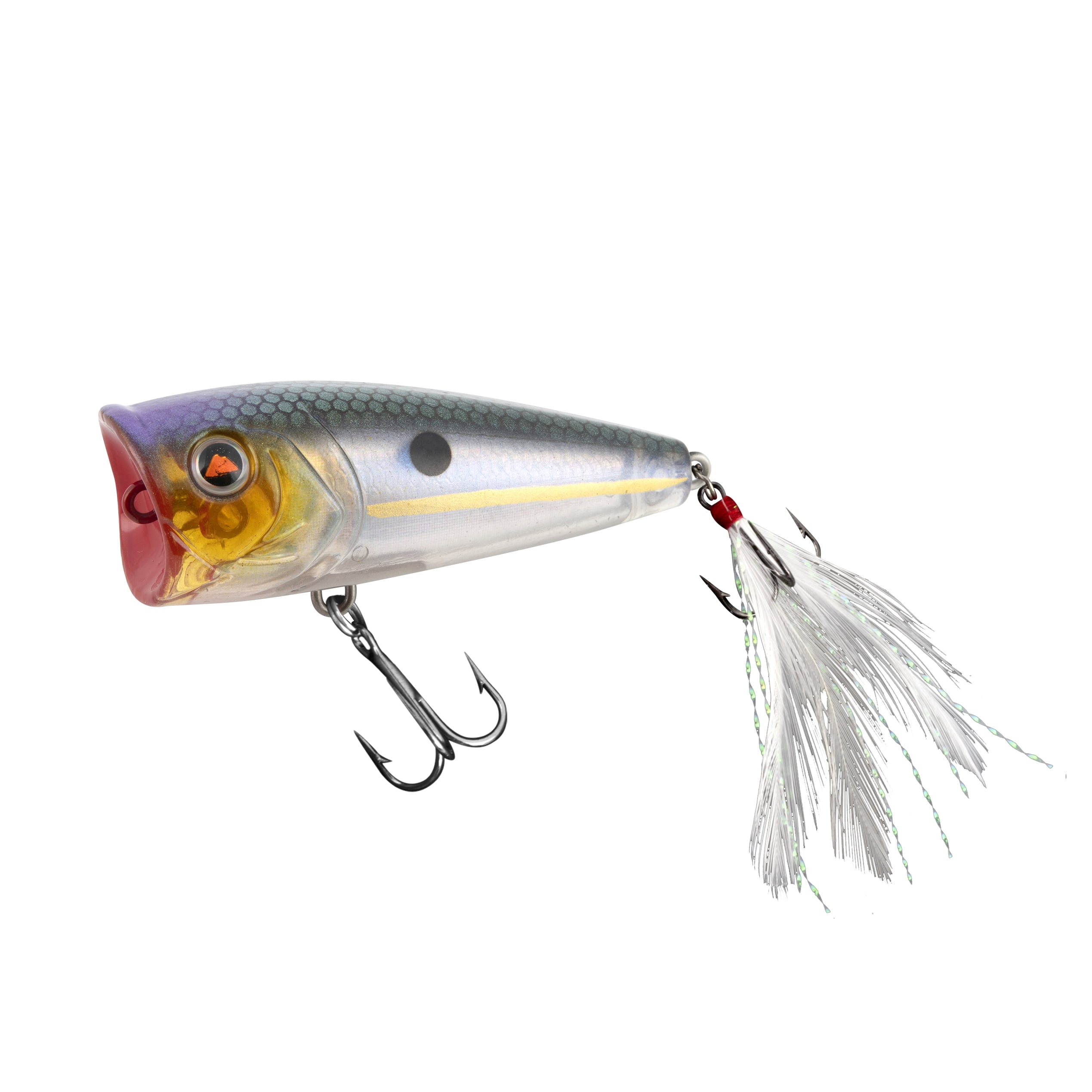 Ozark Trail Topwater Popper Fishing Lure, Threadfin Shad (Silver) - Walmart.com