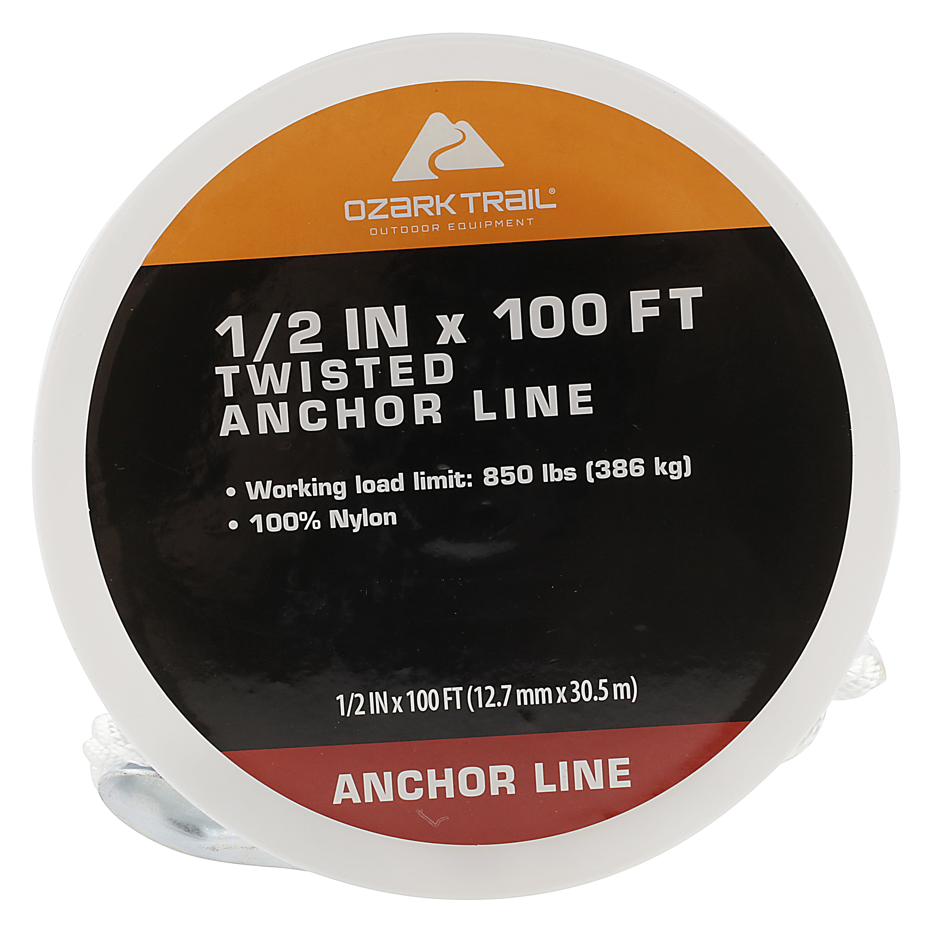Free Shipping! Ozark Trail Marine Nylon Anchor Line 1/2 In x 100 Ft ...