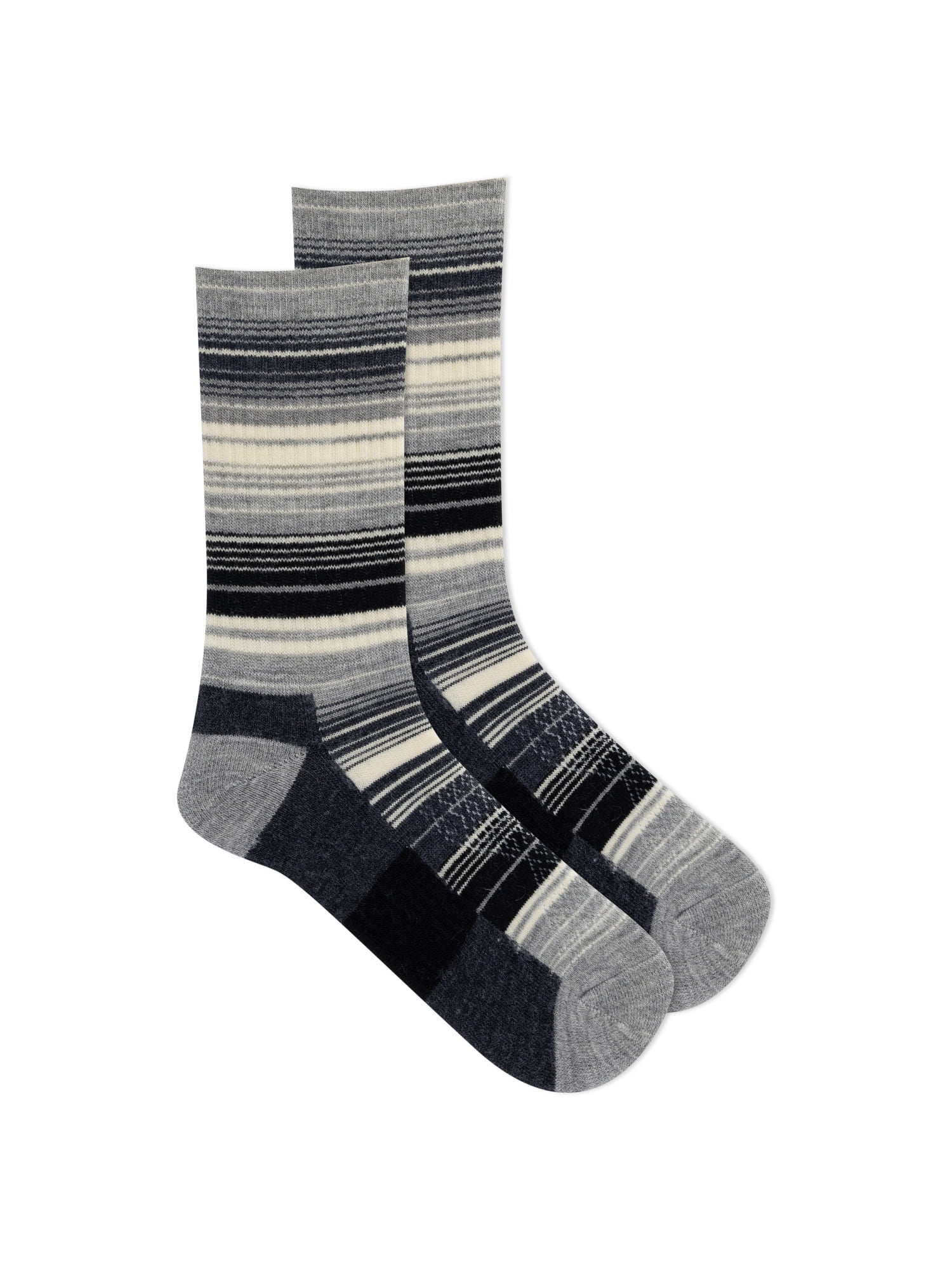 Ozark Trail Women's Merino Wool Blend Crew Hiking Socks, 1 Pack ...