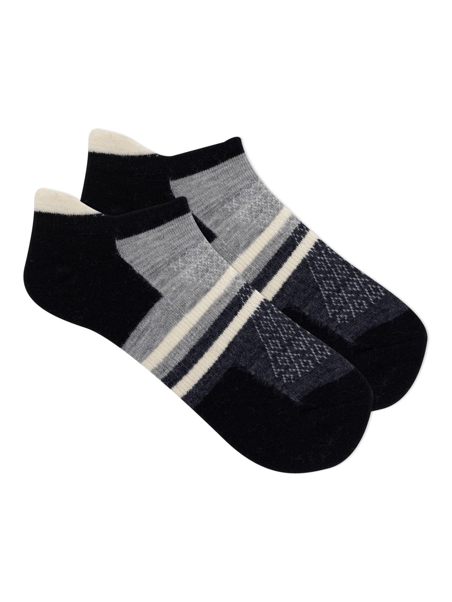 Ozark Trail Women's Merino Wool Blend No Show Tab Hiking Socks, 1 Pack ...