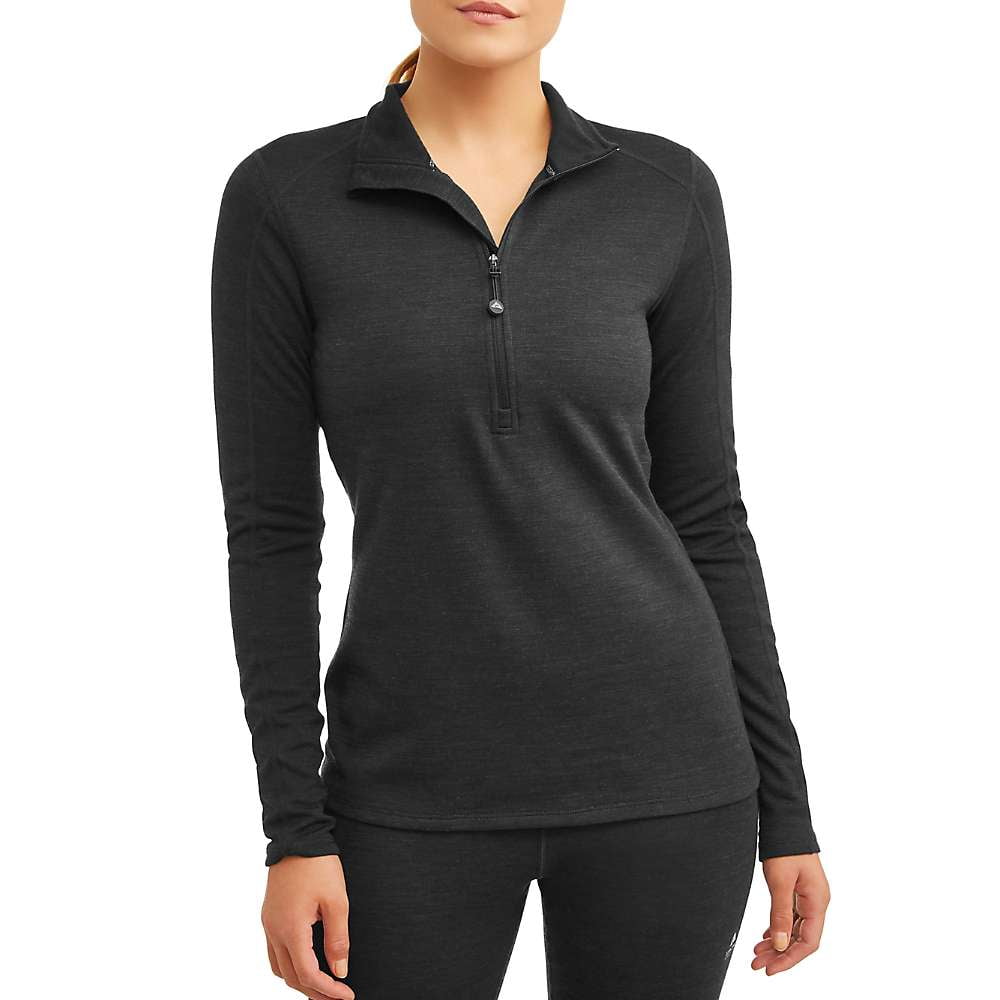 Ozark Trail Half Zip Baselayer Pullover - Moisture Wicking Technology ...