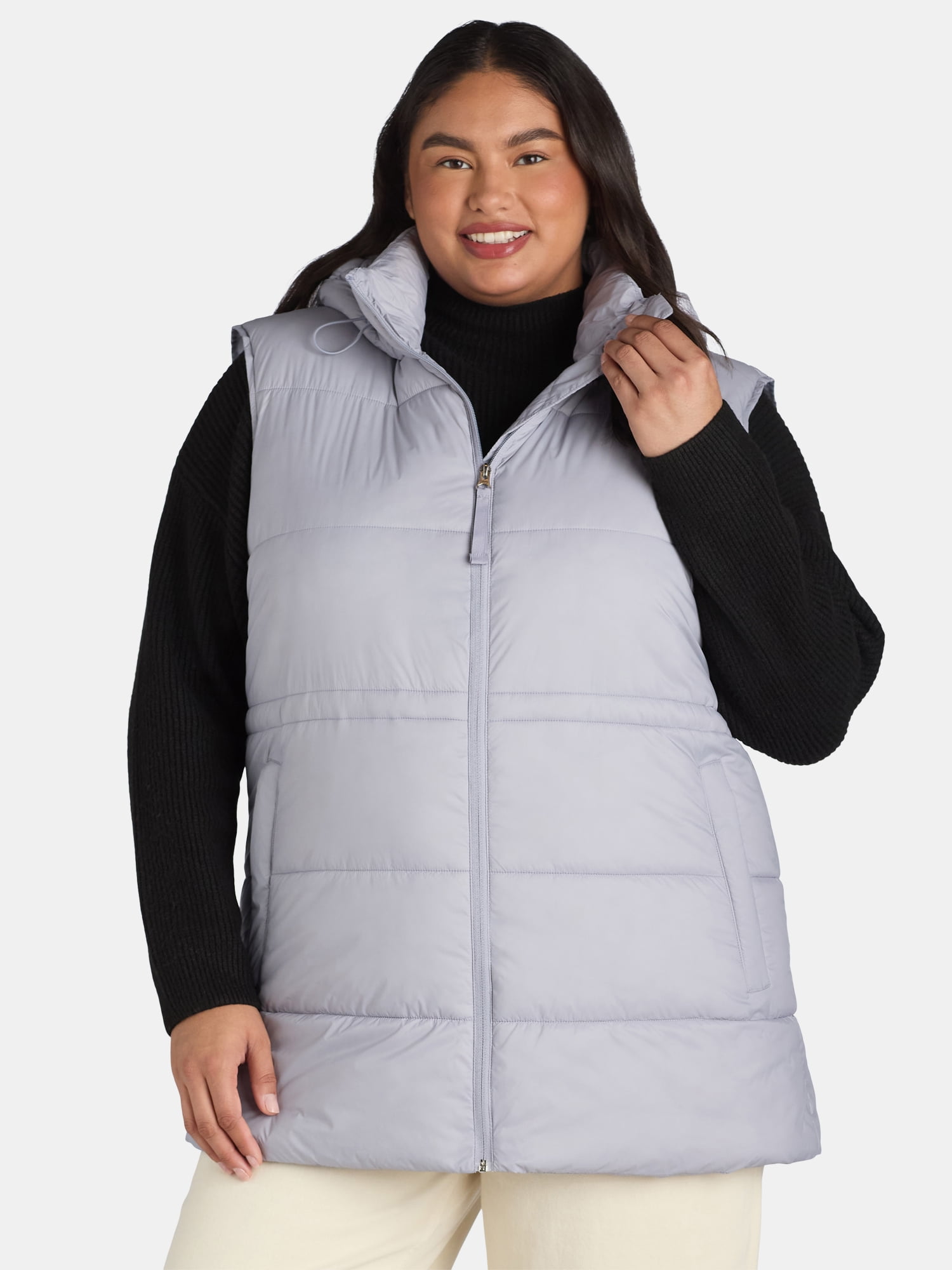 Ozark Trail Women's Cinched Waist Puffer Vest, Size XS-XL & Plus ...