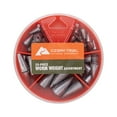 Ozark Trail Worm Weight Assortment 35pc with 5 Sizes, Plastic Storage ...