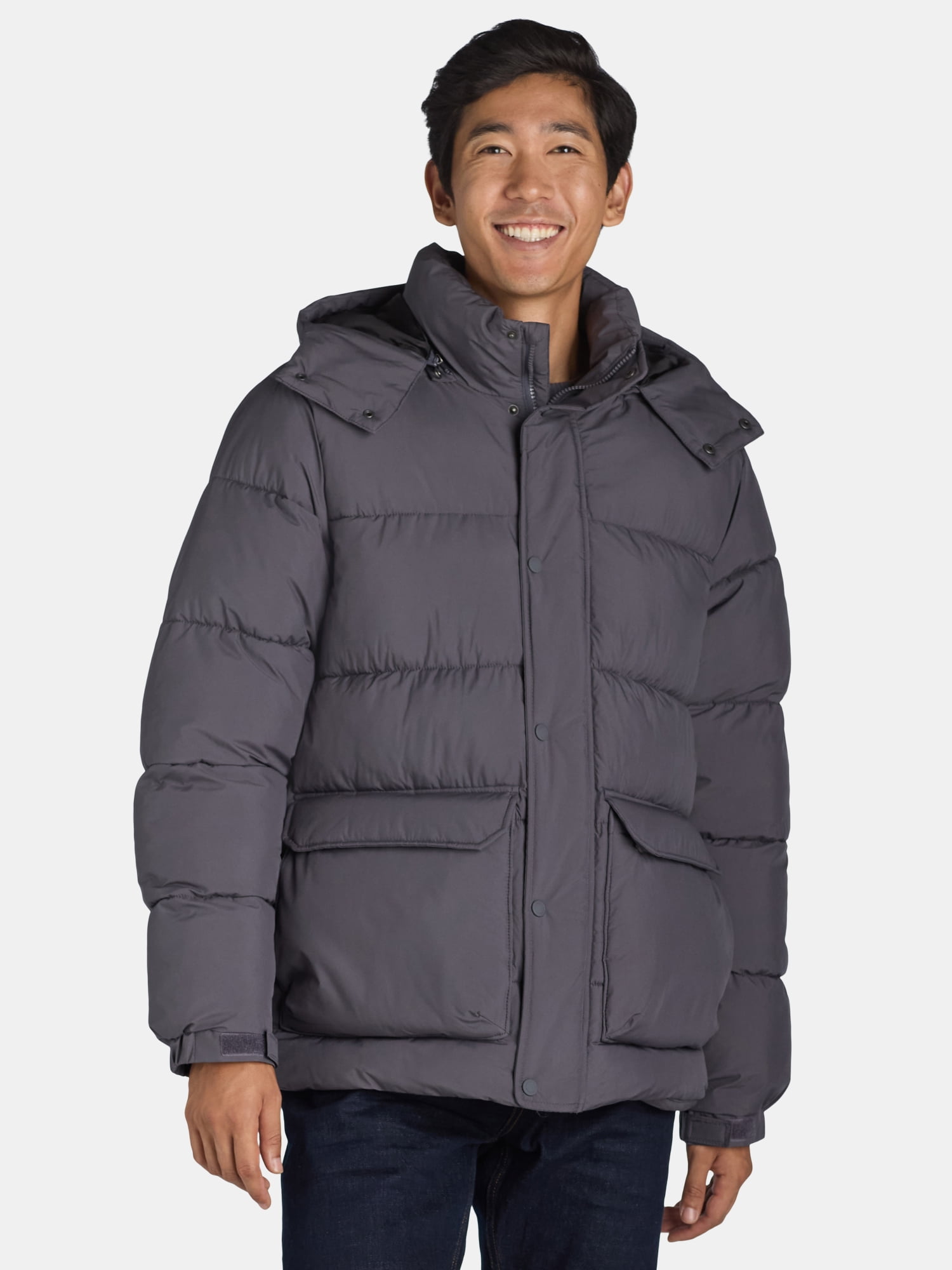 Brandclub - Ozark Trail Men's & Big Men's Puffer Jacket with Hood ...
