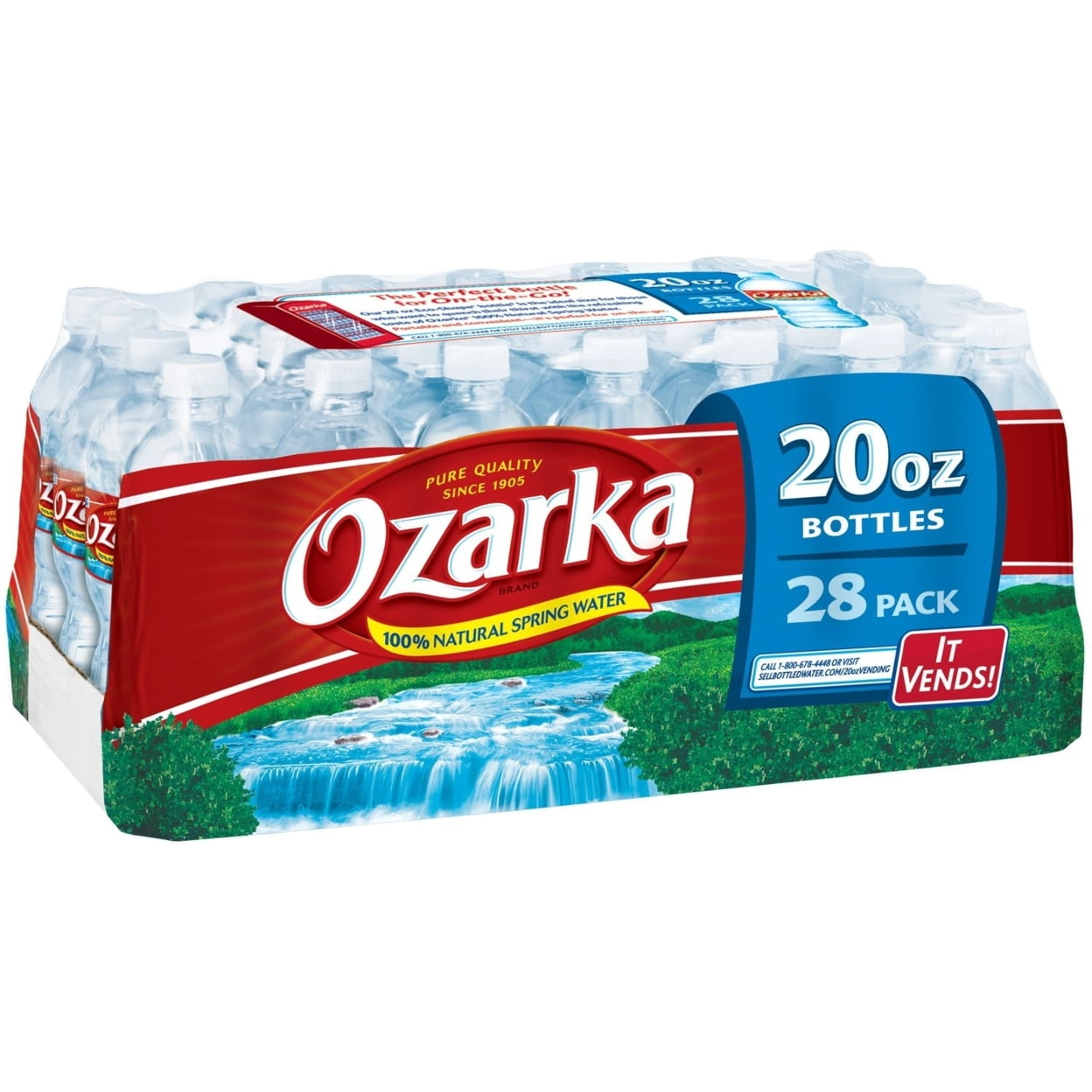Ozarka Natural Spring Water 20 Fluid Ounce (Pack of 28) - Walmart.com