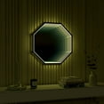 Ozarke Illuminated 3D Octagon Infinity LED Wall Mirror with RGB Color ...