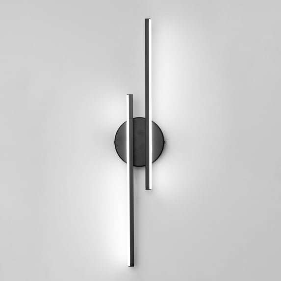 Ozarke Aero LED Wall Lamp, Cold White 6000K, Black - 23 Inches ...