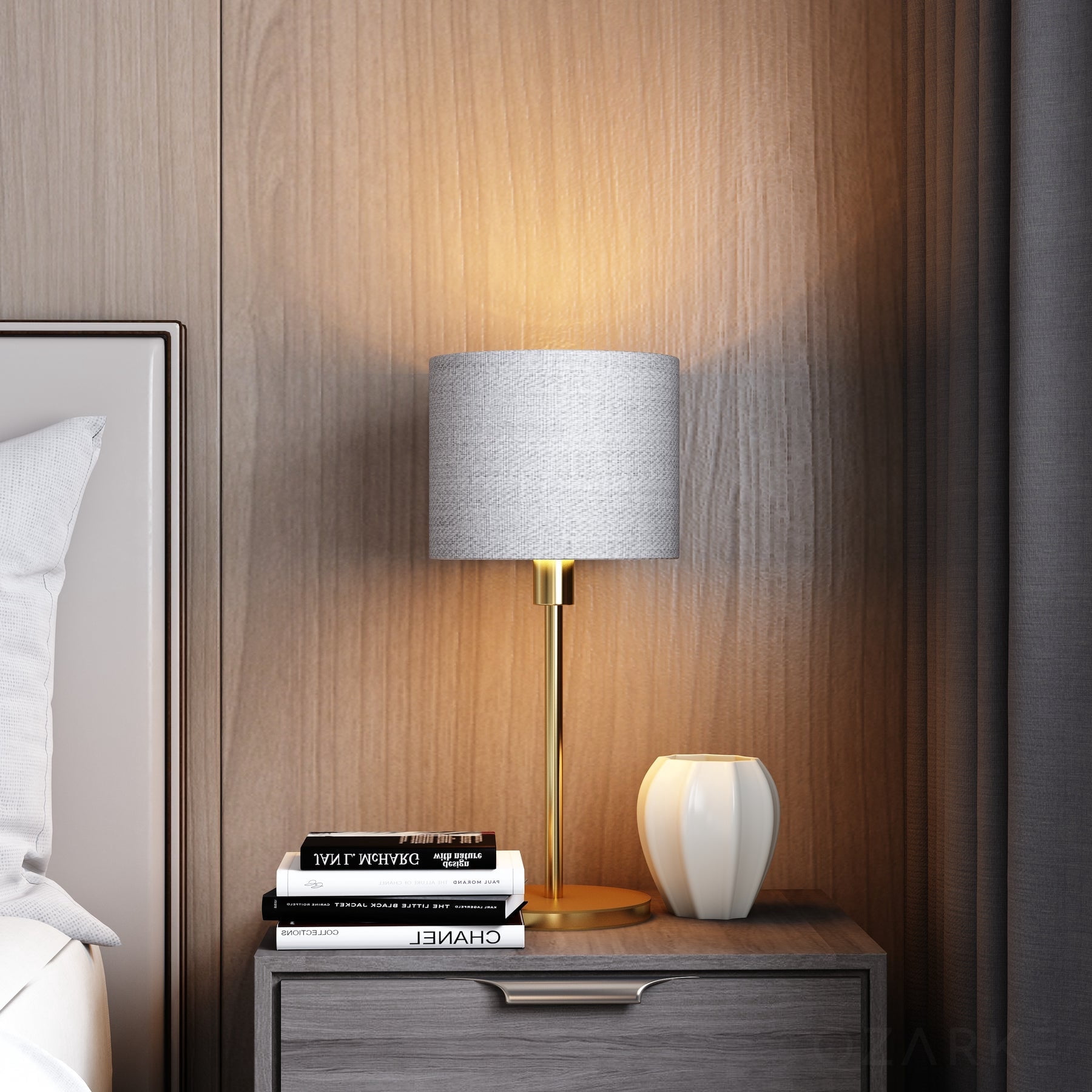 Ozarke Chloe Organic Modern Table Lamp, Warm 3000K - Ivory - Walmart.com