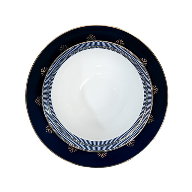 Ozarke Luxury Raven Dining Set, Fine Bone China (Set of 12) - Walmart.com