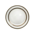 Ozarke Ripple Gold Rim Plates Set, Fine Bone China (set of 12 ...