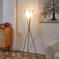 Ozarke Solstice Unique Tall Glass Globe Floor Lamp - Simple LED ...