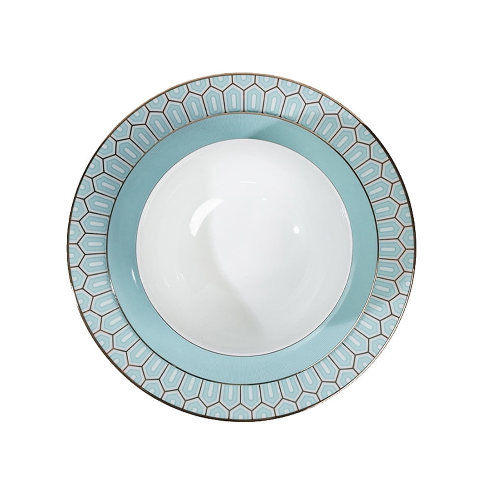 Ozarke Tiffany Blue Plates Set, Fine Bone China (Set of 12) - Walmart.com