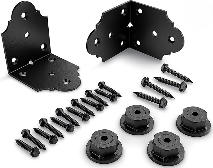 Ozco Building Products #46618 4" Angle Brackets - 2 Pack - Walmart.com