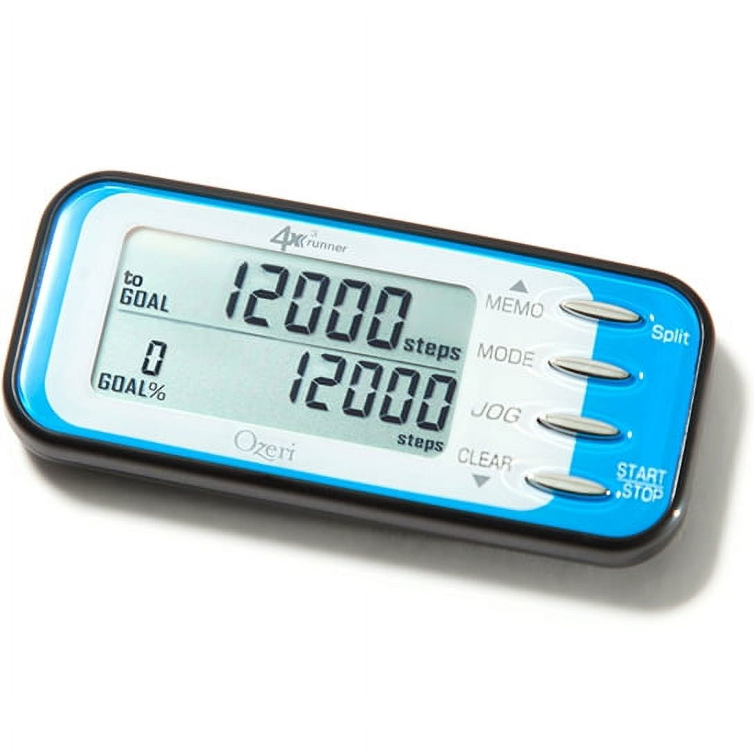 Ozeri 4x3runner Pocket 3D Pedometer Dual Walking Running Mode Water ...