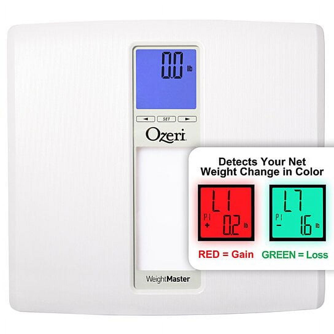 Ozeri WeightMaster II 440 lbs Body Weight Scale, Step-on Bath Scale ...
