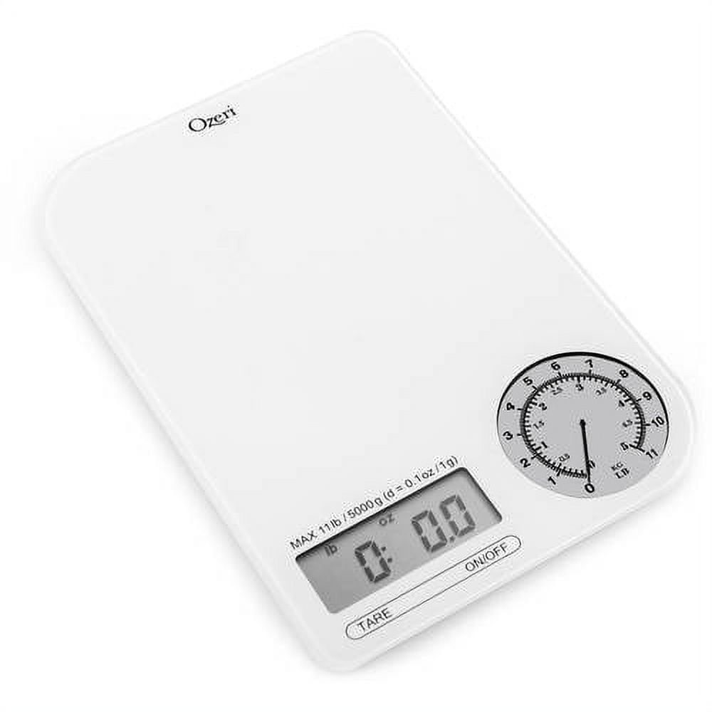 Ozeri ZK18 Rev Kitchen Scale with Electro-Mechanical Weight Dial ...