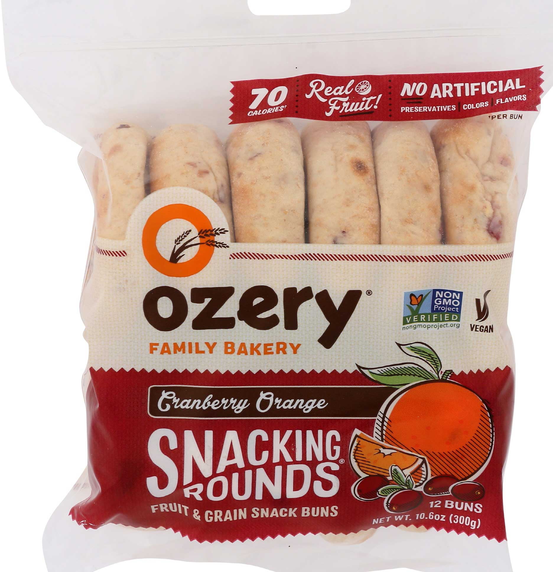 Ozery Bakery Cranberry Orange Snacking Rounds, 10.6 Ounce -- 6 per case ...