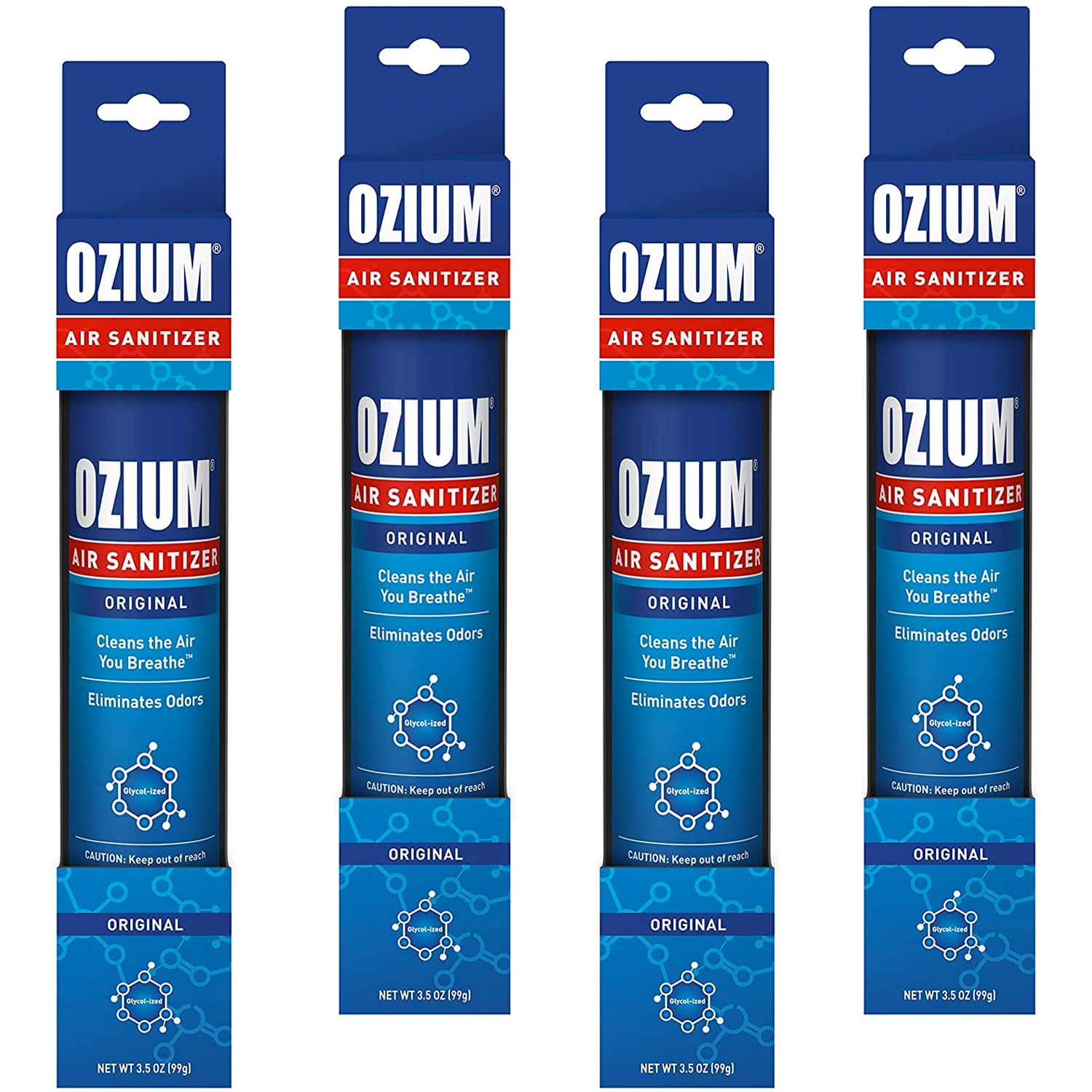 Ozium Air Sanitizer Spray, Original 3.5 oz, 4-Pack - Walmart.com