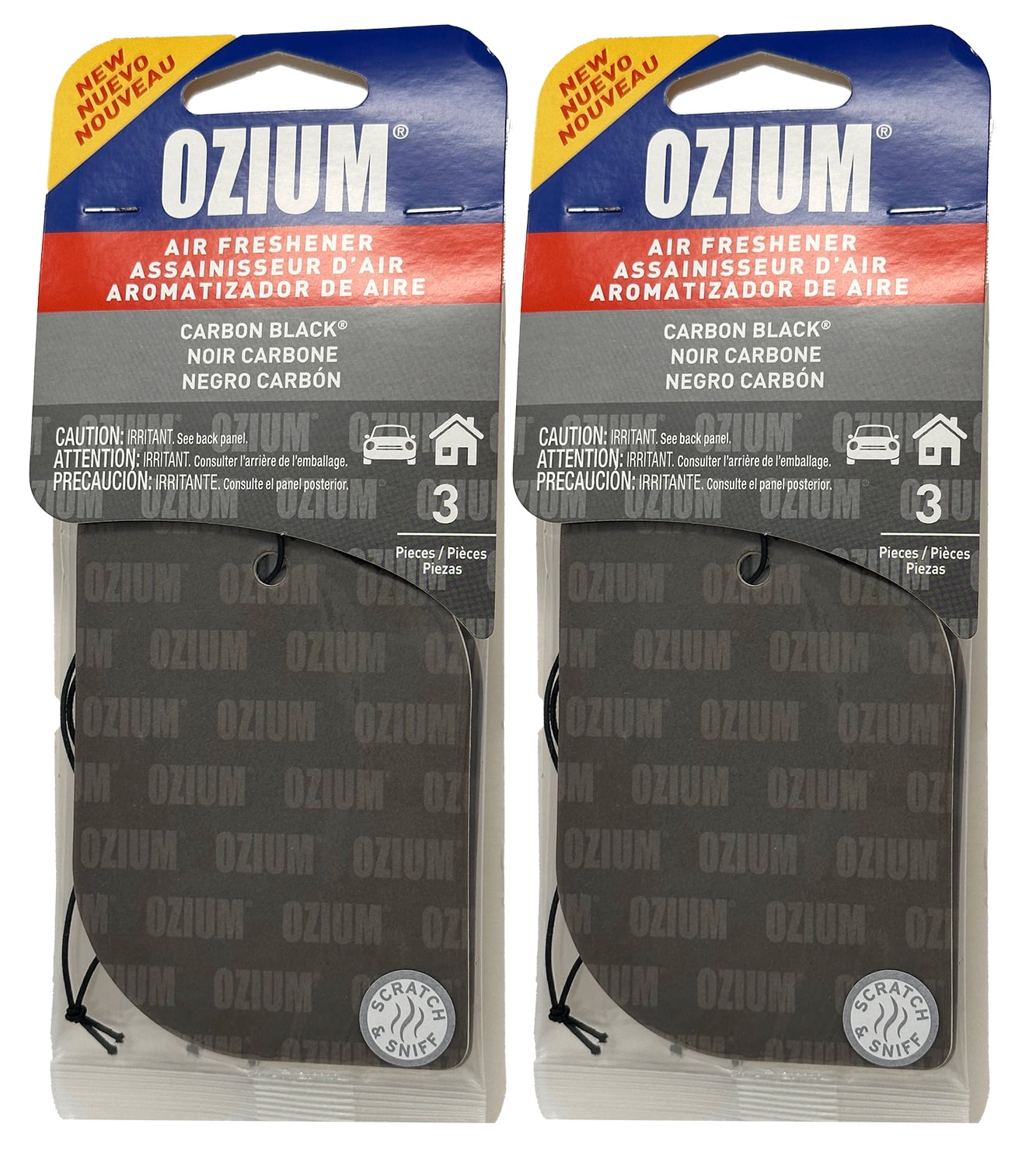 Ozium Paper Hanging Car Air Freshener with Odor Eliminator for Car ...