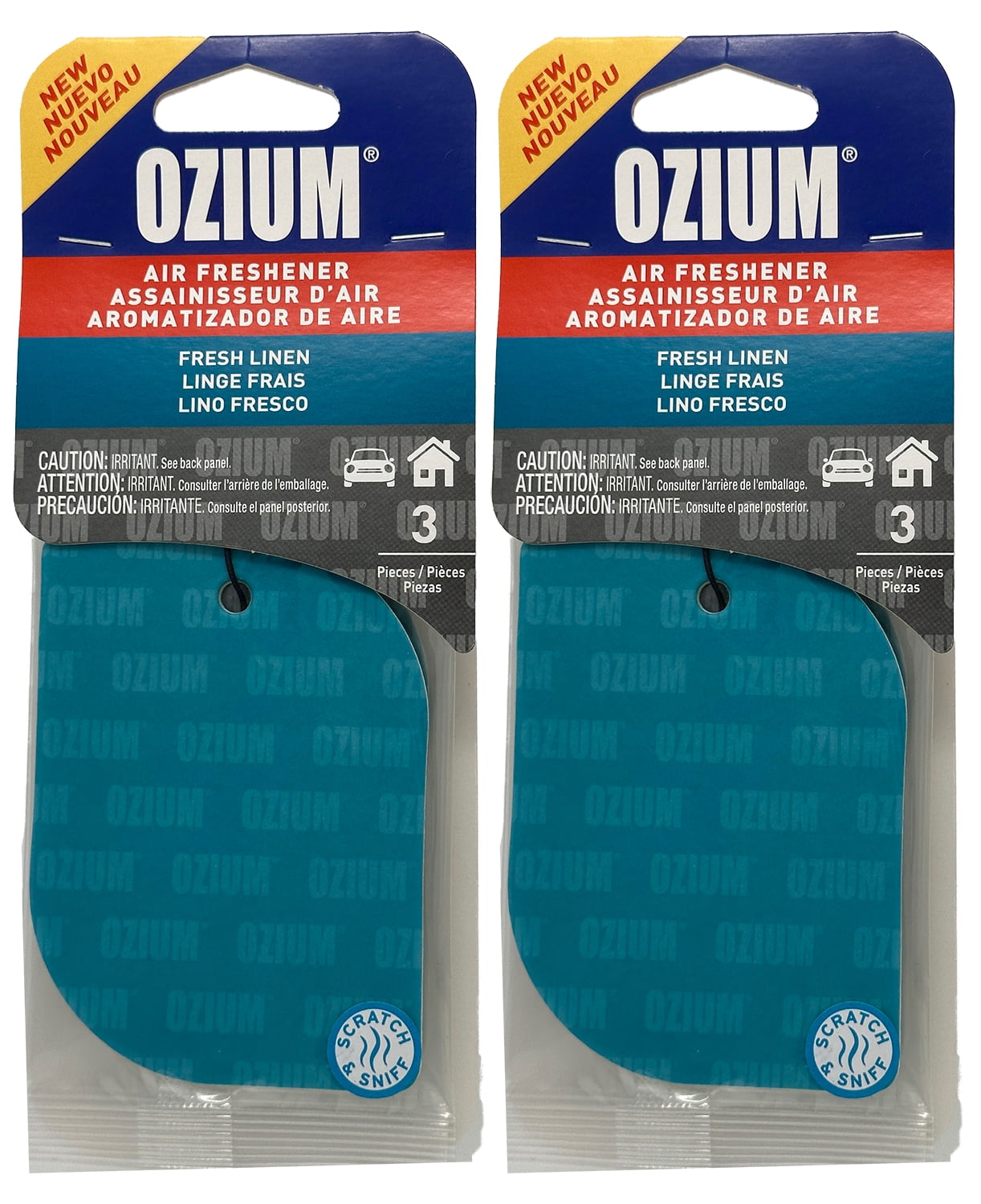 Ozium Paper Hanging Car Air Freshener with Odor Eliminator for Car ...