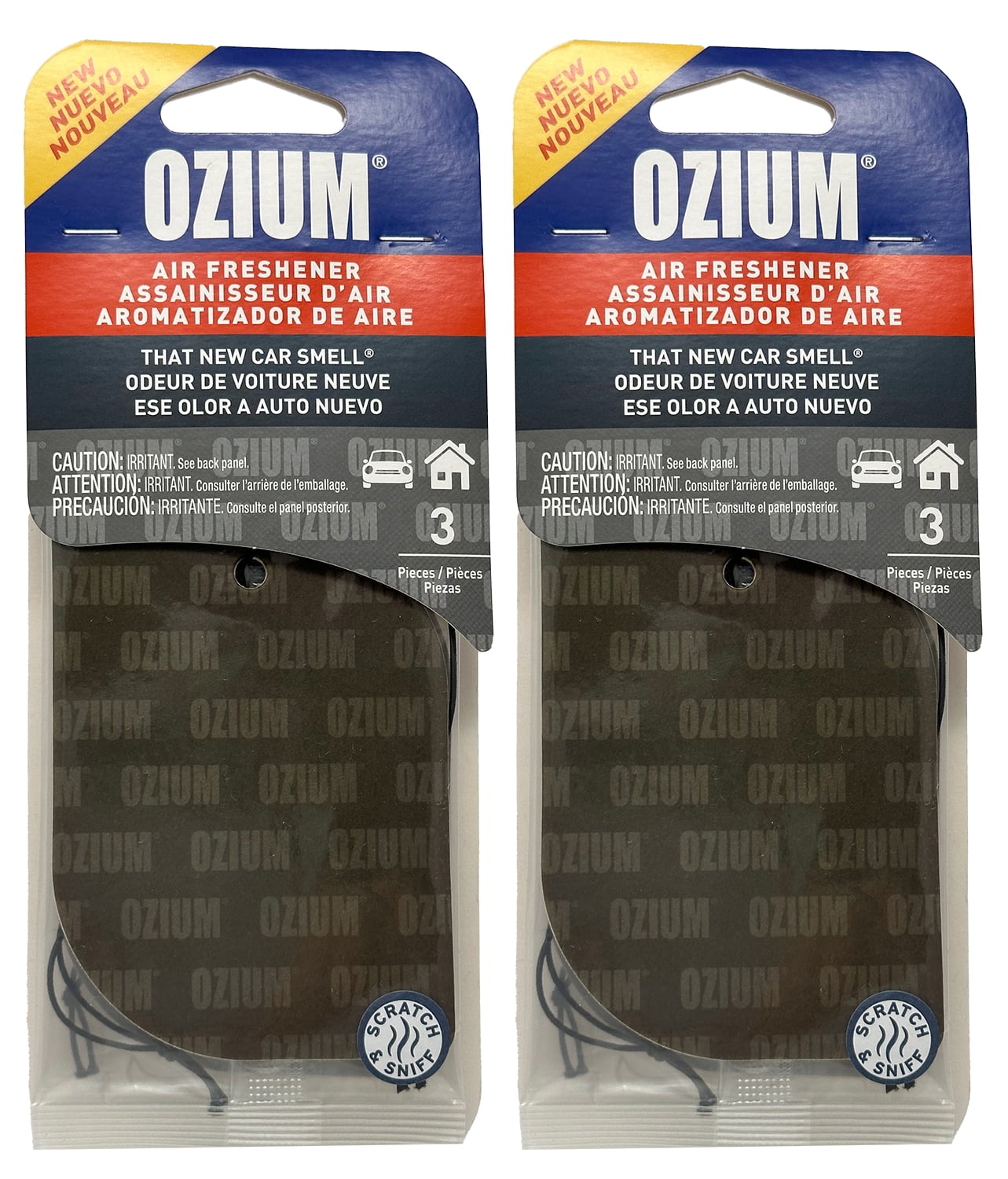 Ozium Paper Hanging Car Air Freshener with Odor Eliminator for Car ...